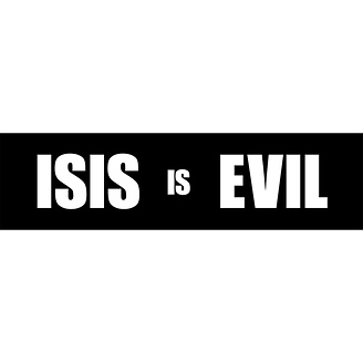 ISIS is Evil Bumper Sticker - Pack of 10 stickers